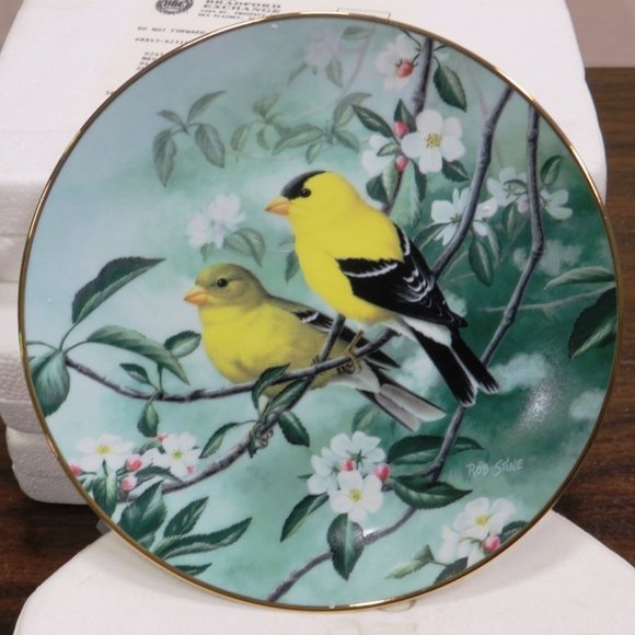 Accents | Rob Stines Plate Collection Of A Treasury Of Songbirds 2 ...